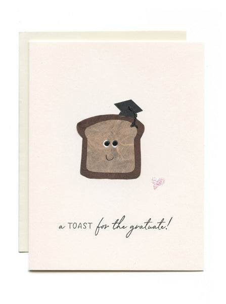 "A Toast to the Graduate" Toast with Grad Cap – Flaunt Cards