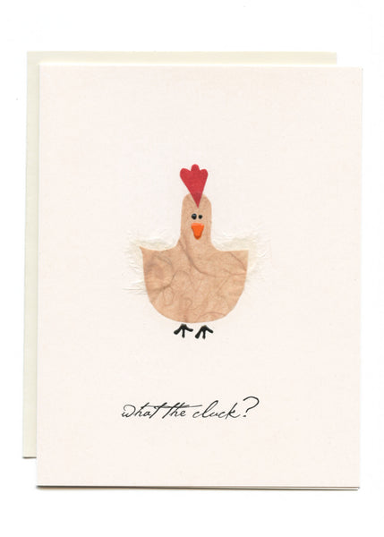 "What the Cluck?" Tan Chicken – Flaunt Cards